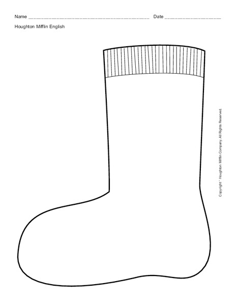 Sock Worksheet for Pre-K - Kindergarten | Lesson Planet